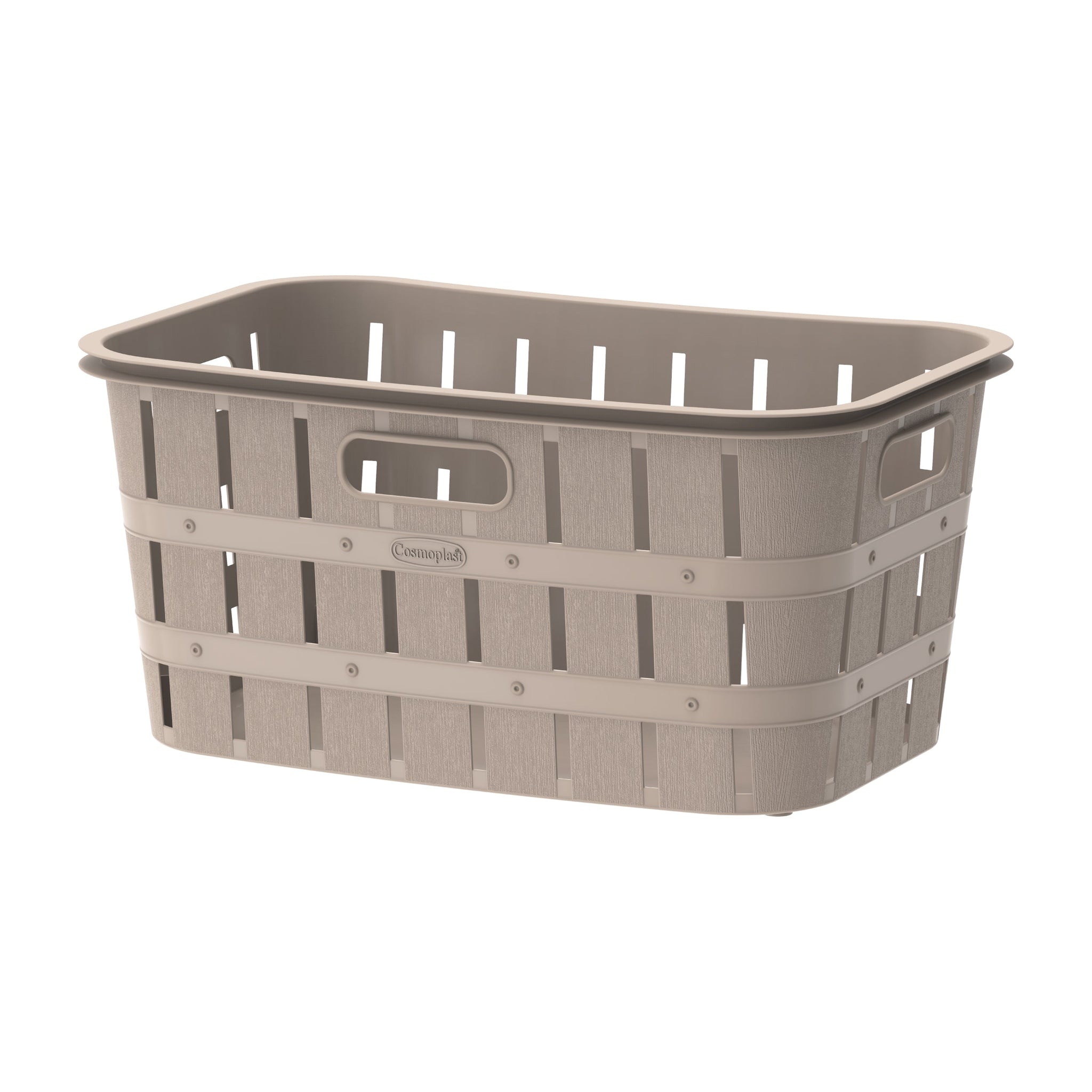 Cosmoplast 40L Cedargrain Oval Laundry Basket – Cosmoplast KSA