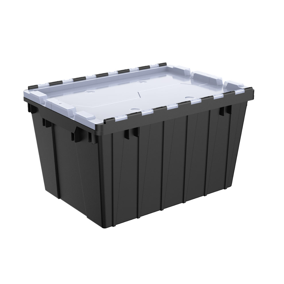 Plastic Utility Storage Box 55L with Lid – Cosmoplast KSA
